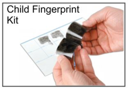 Child Identification Fingerprinting Cards