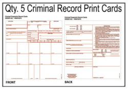 Fingerprinting Card
